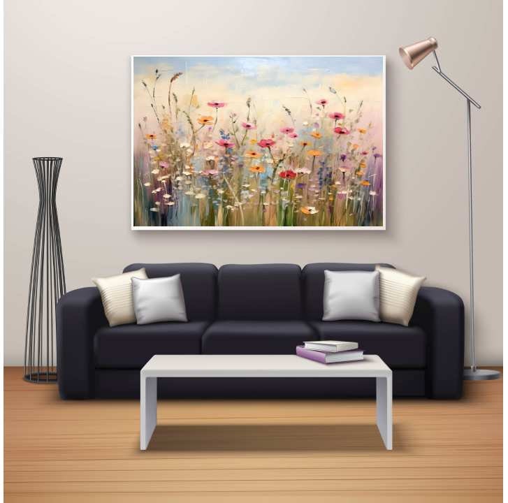 Spring Flower Meadow Print | Floral Nursery Art (digital Download) - Etsy