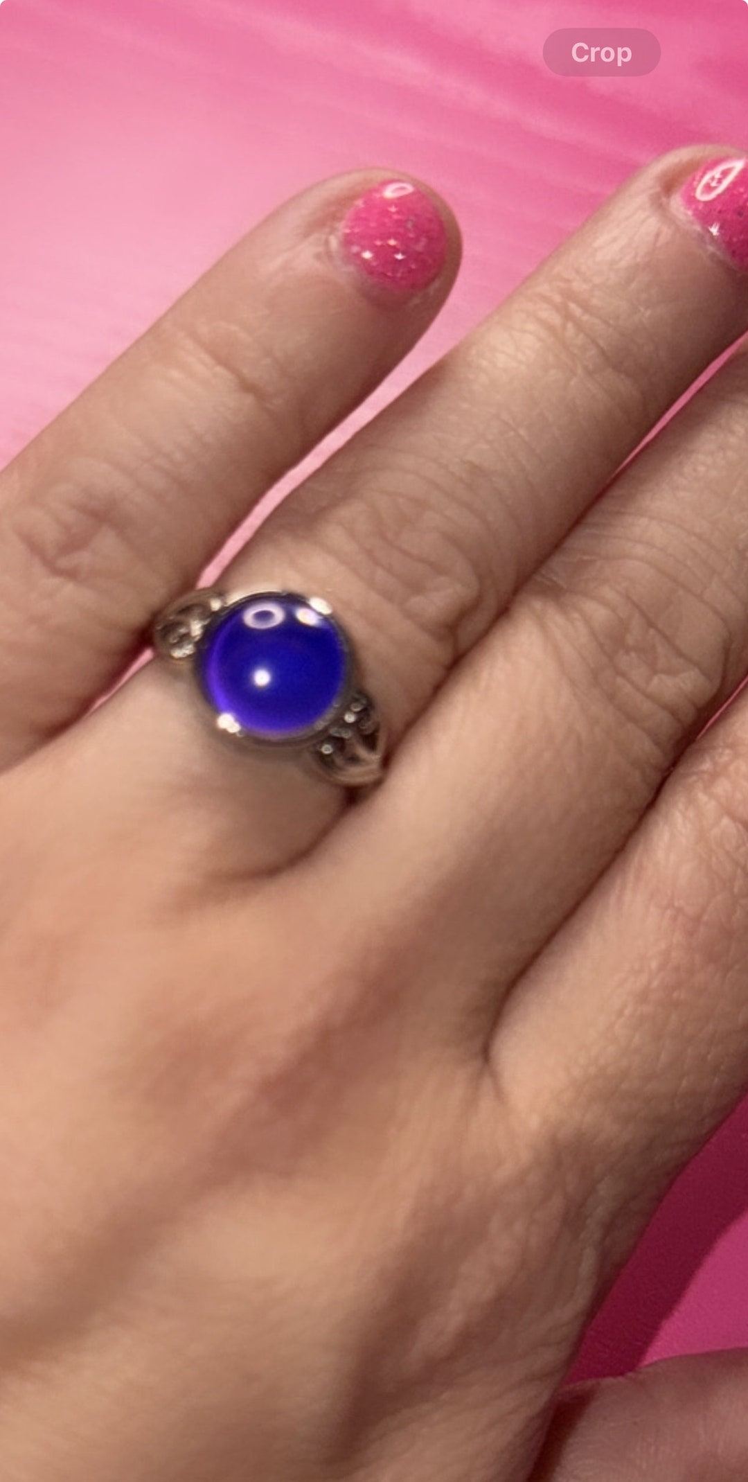 Unique Vintage Mood Ring - Retro Color Changing Emotion Ring With ...