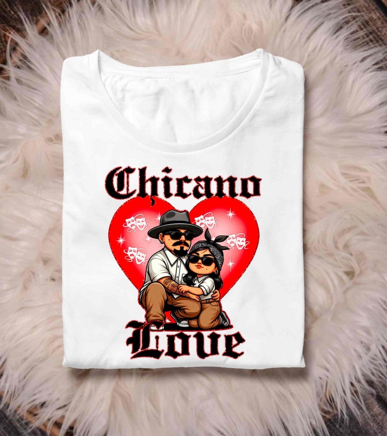 Chicano Love Red Oldschool Backdrop Png Cholo Couple - Etsy