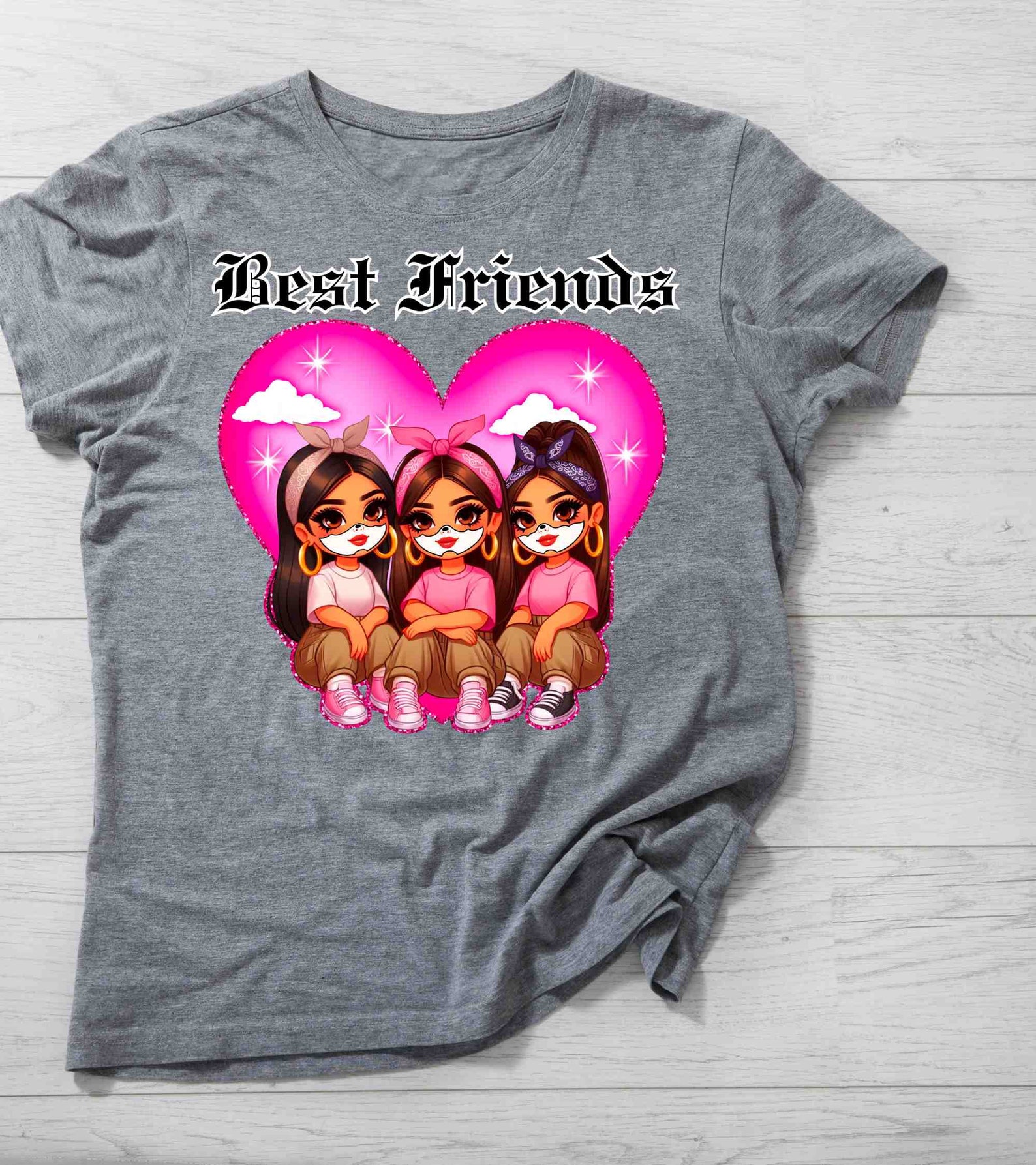 Best Friends Chicana Chola PNG File-digital Pink Oldschool Background ...