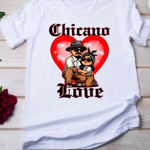 Chicano Love Red Oldschool Backdrop Png Cholo Couple - Etsy