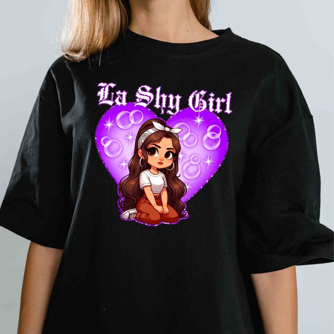 La Shy Girl Chicana Chola Png Purple Old School Backdrop - Etsy