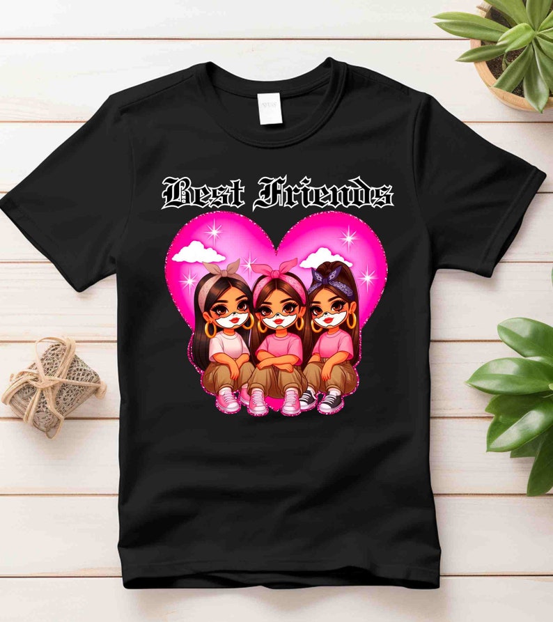 Best Friends Chicana Chola PNG File-digital Pink Oldschool Background ...