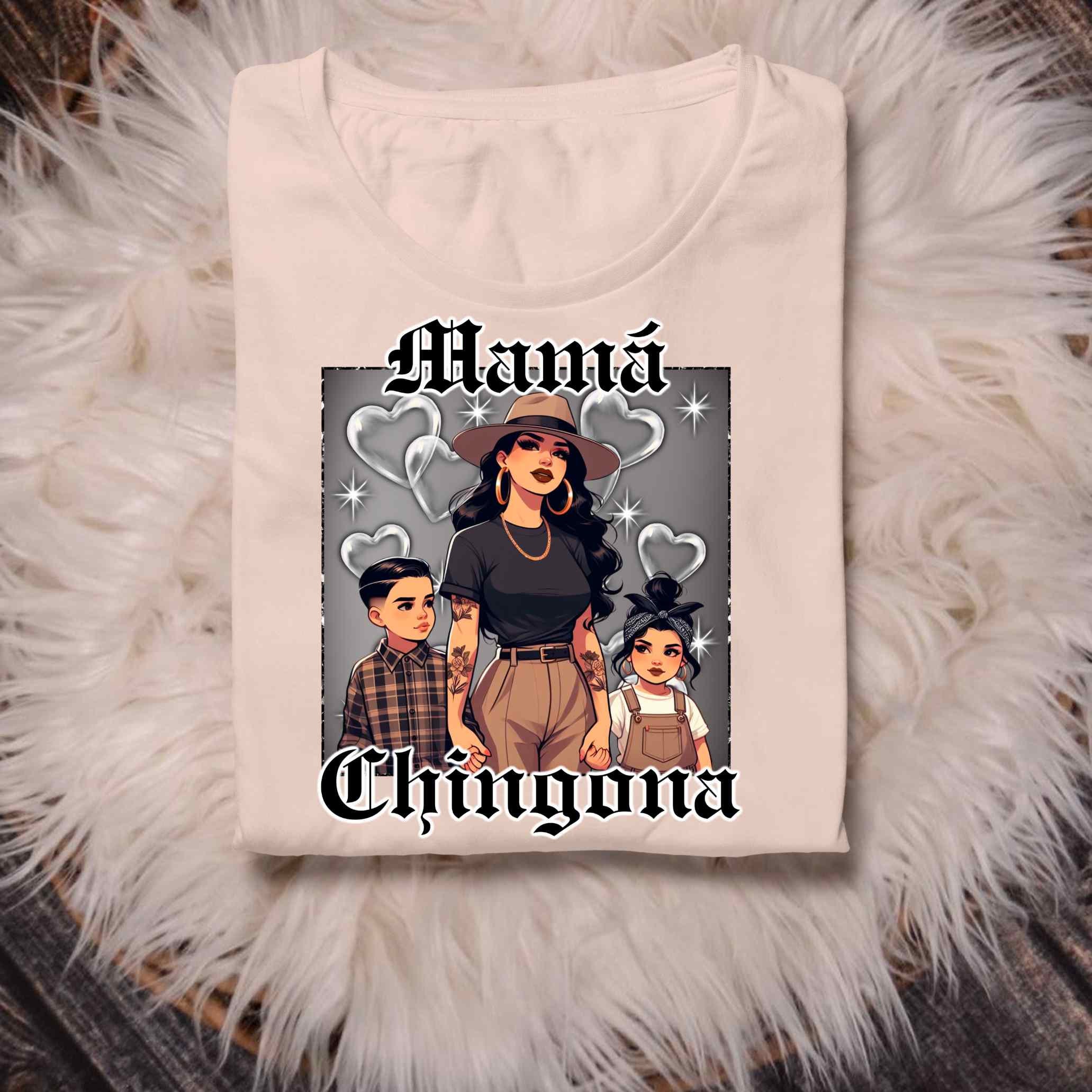 Mama chola chgona de dos png con fondo de la vieja escuela - Etsy México