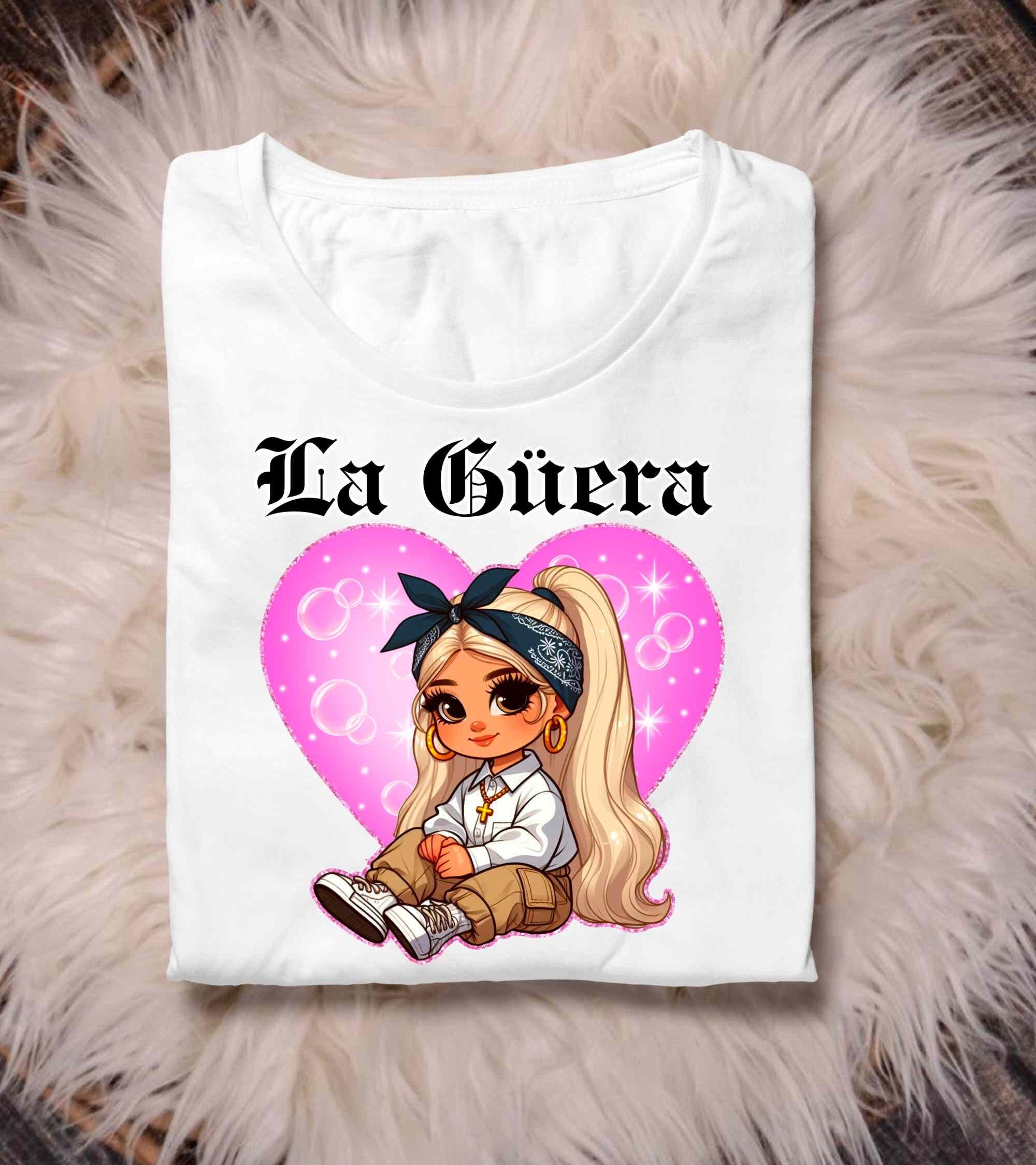 La Guera Old School Chicana Png Pink Chola Cartoon - Etsy