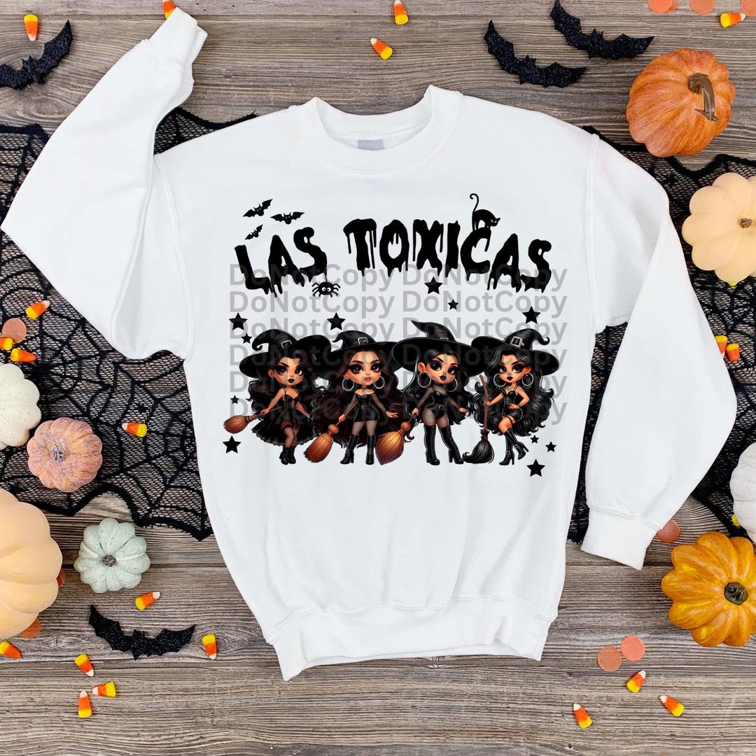 Las Toxicas PNG FILE- Digital Brujitas Toxicas Halloween Witches ...