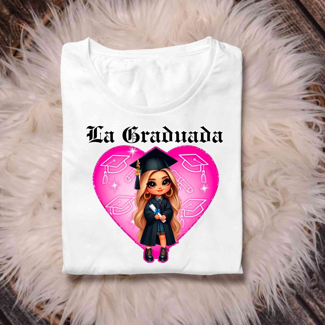 La Graduada Png Chicana Guera Graduate Pink Backdrop - Etsy