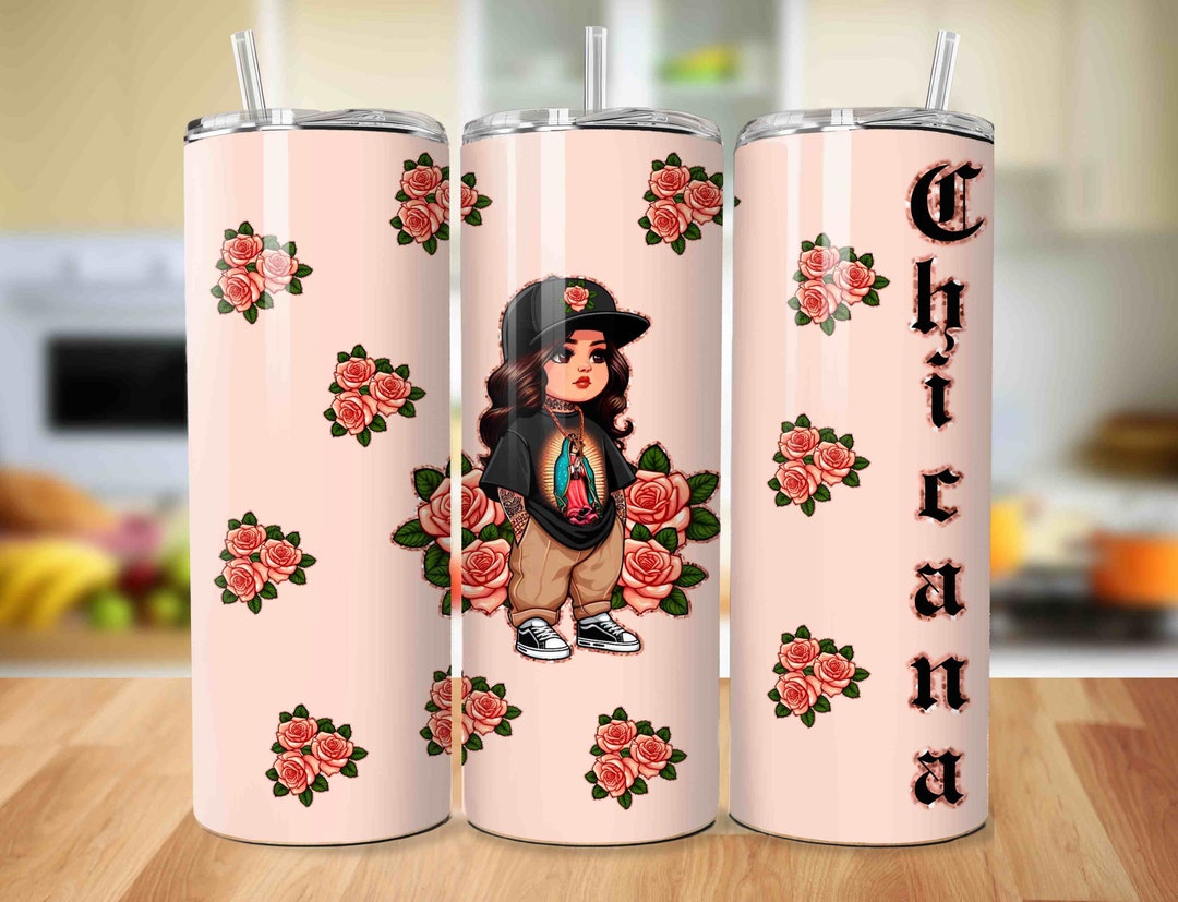 Chicana Chola Rose Gold 20oz Tumbler PNG File-digital - Etsy