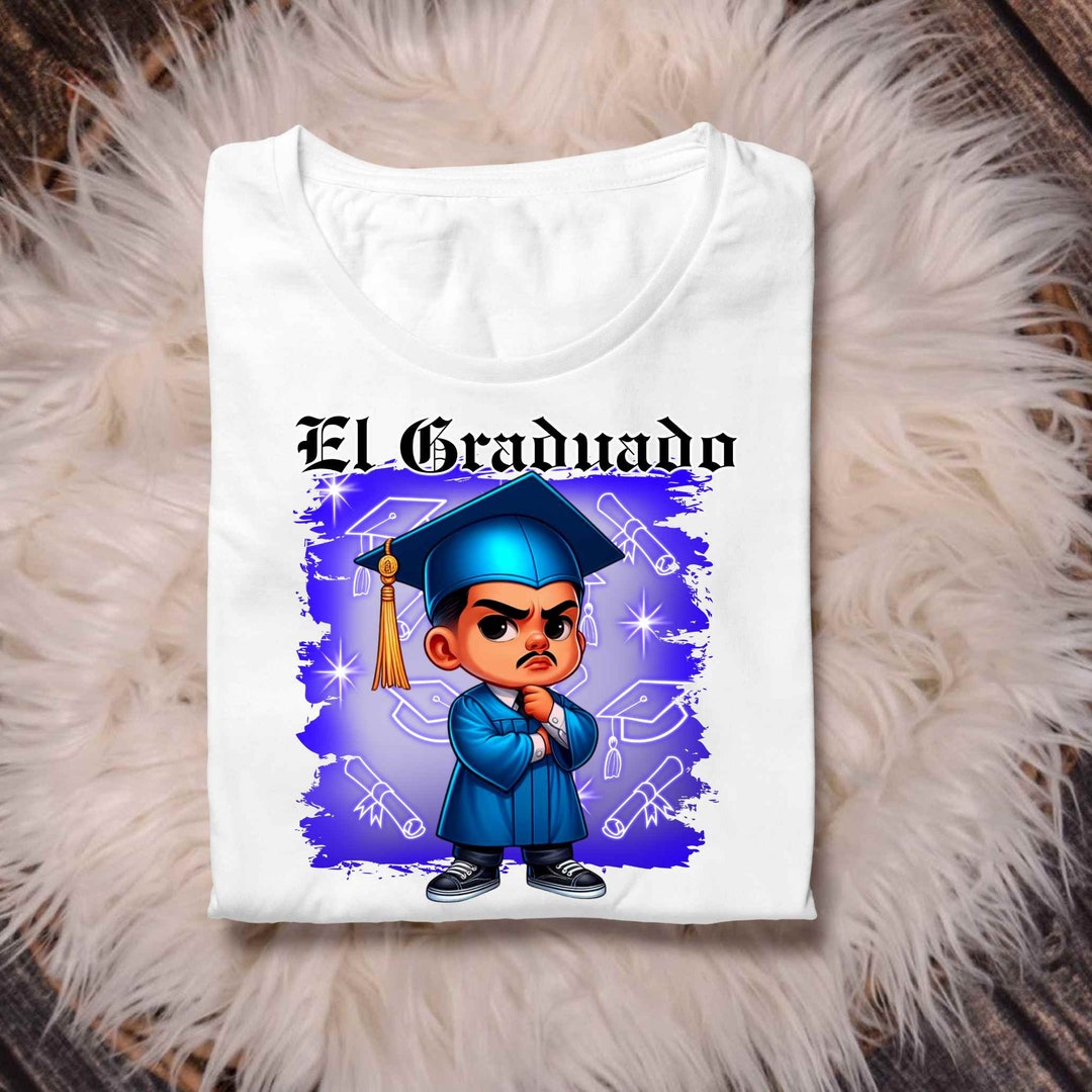 El Graduado PNG File-digital Blue Cap and Gown - Etsy
