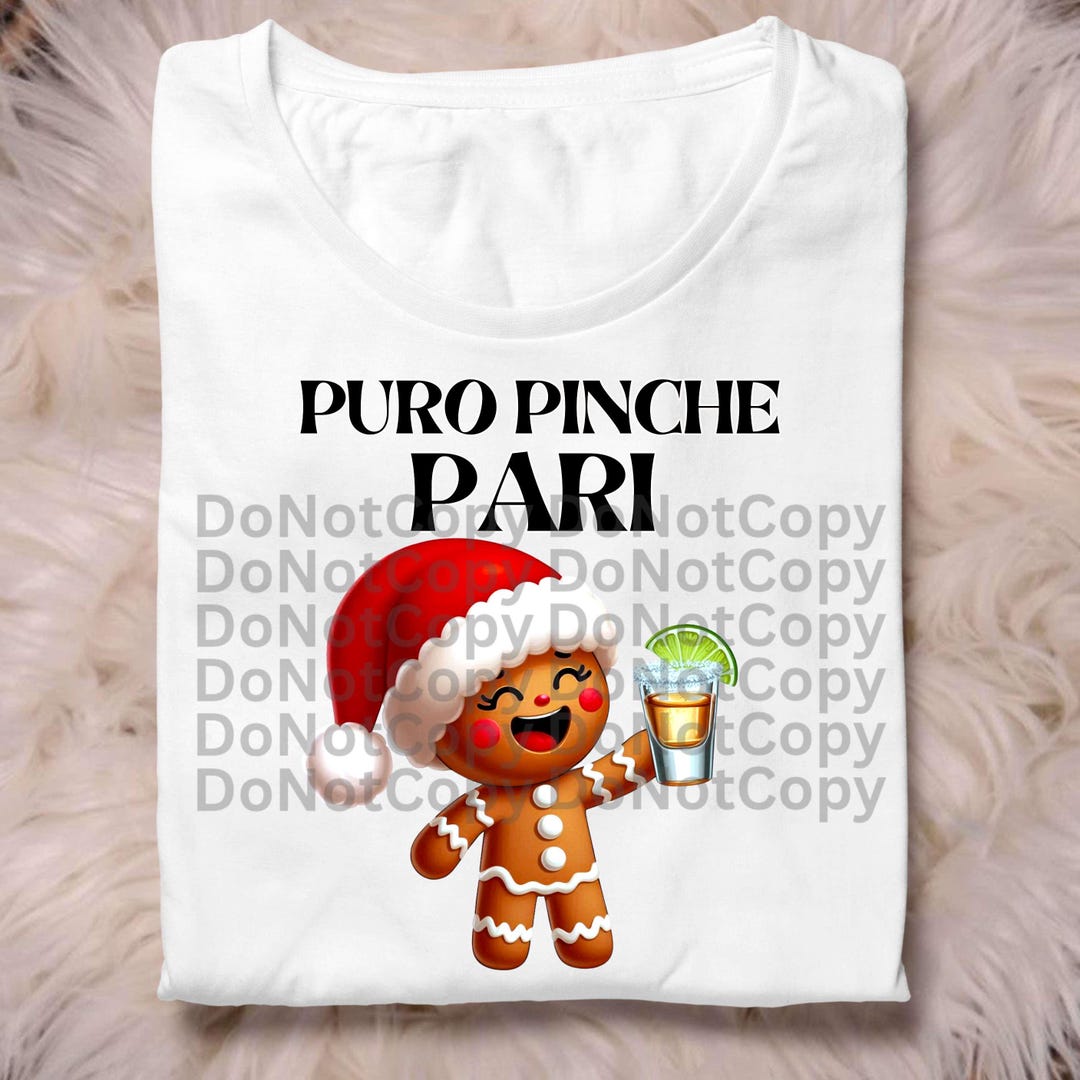 Puro Pinche Pari PNG: Christmas Gingerbread Girl, Mexican Feliz Navidad ...