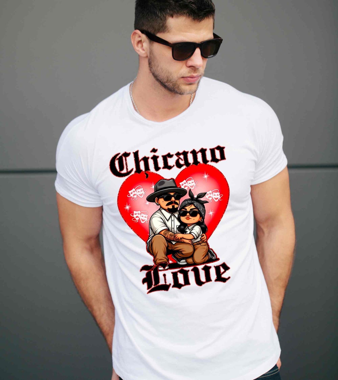 Chicano Love Red Oldschool Backdrop Png Cholo Couple - Etsy