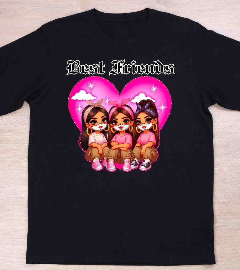 Best Friends Chicana Chola PNG File-digital Pink Oldschool Background ...