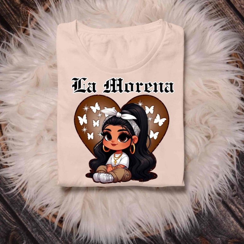 La Morena Chicana Chola Brown Old School Backdrop Png - Etsy