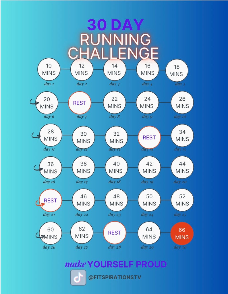 Printable Dynamic Body Challenge: Mark Your Progress and Conquer - Etsy