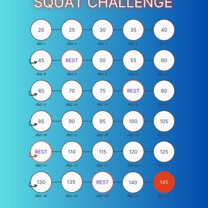 Printable Dynamic Body Challenge: Mark Your Progress and Conquer - Etsy