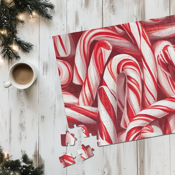 Candy Cane Puzzle - Etsy