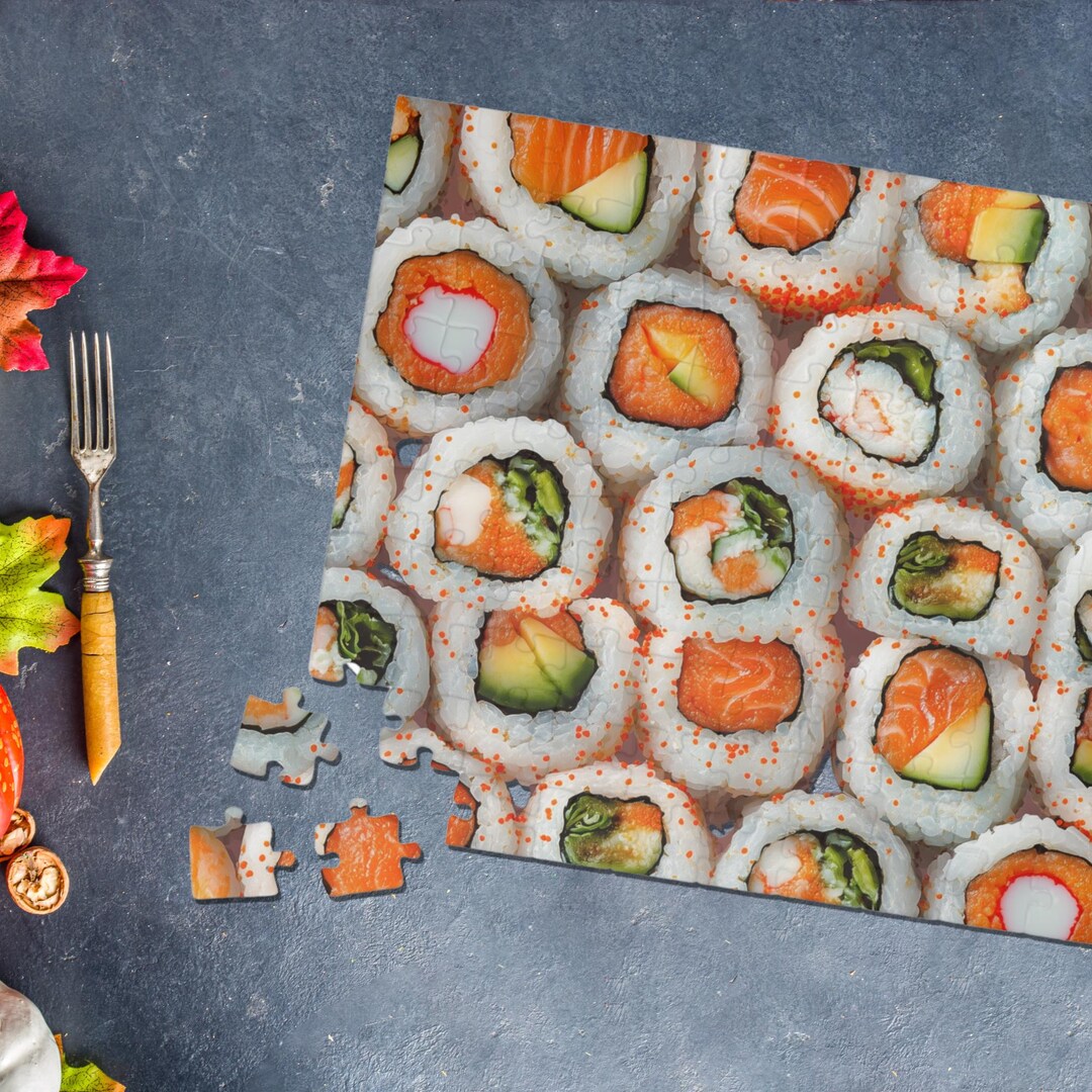 Sushi Jigsaw Puzzle for Adults, Food Lover Puzzle, 500 Piece Sushi ...