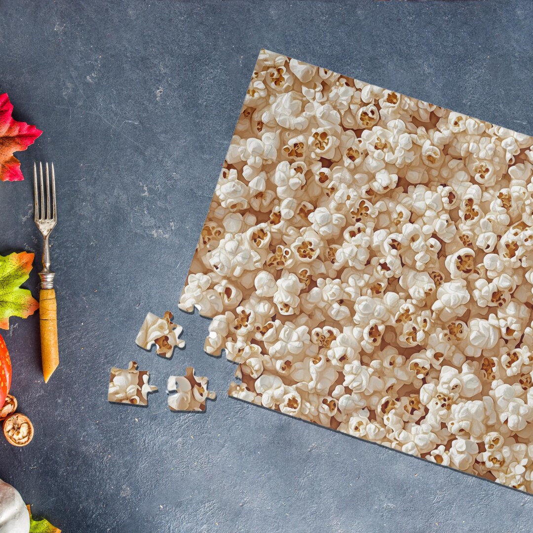 Popcorn Puzzle, 1000 Piece Jigsaw Puzzle, Fun Family Time, Unique ...
