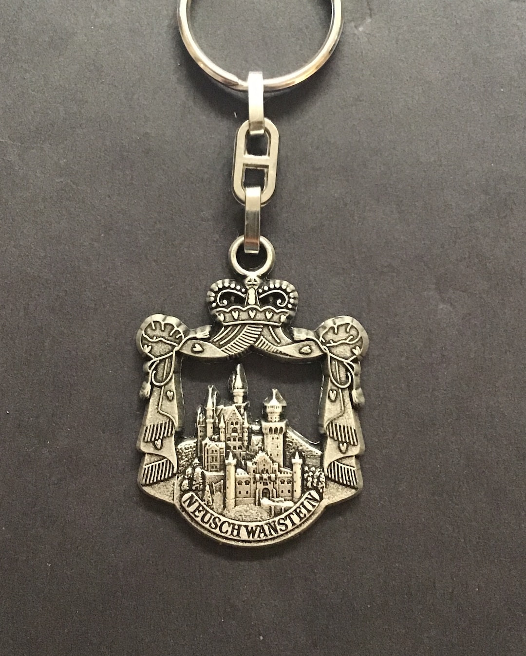Vintage NEUSCHWANSTEIN CASTLE Germany Travel Souvenir Keychain - Etsy