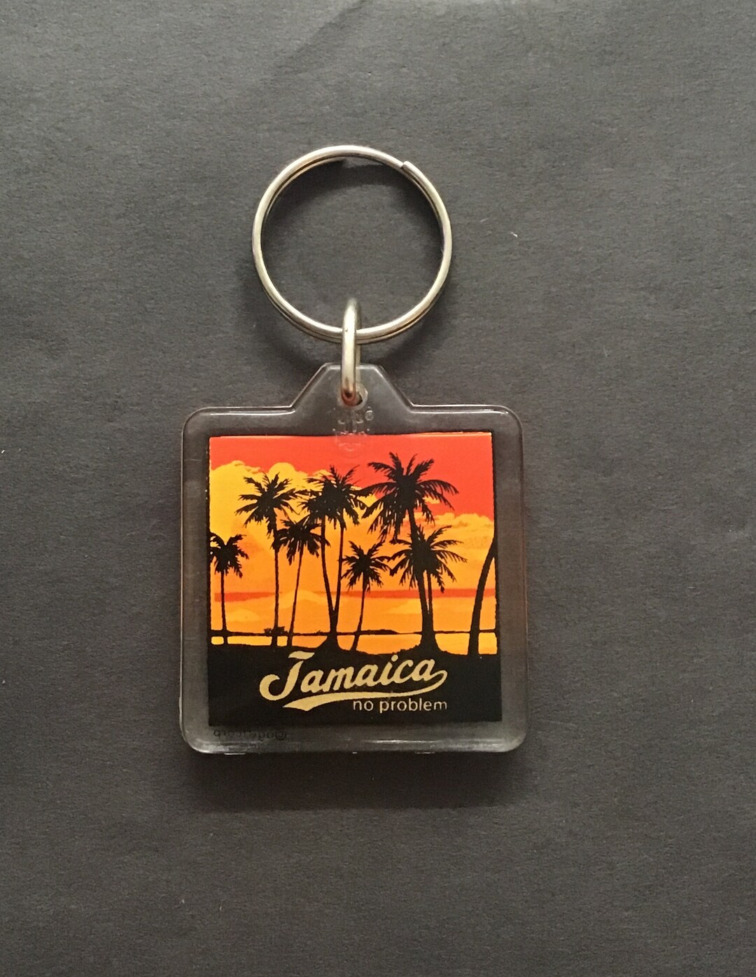 Vintage JAMAICA No Problem Caribbean Palm Trees Travel Souvenir ...