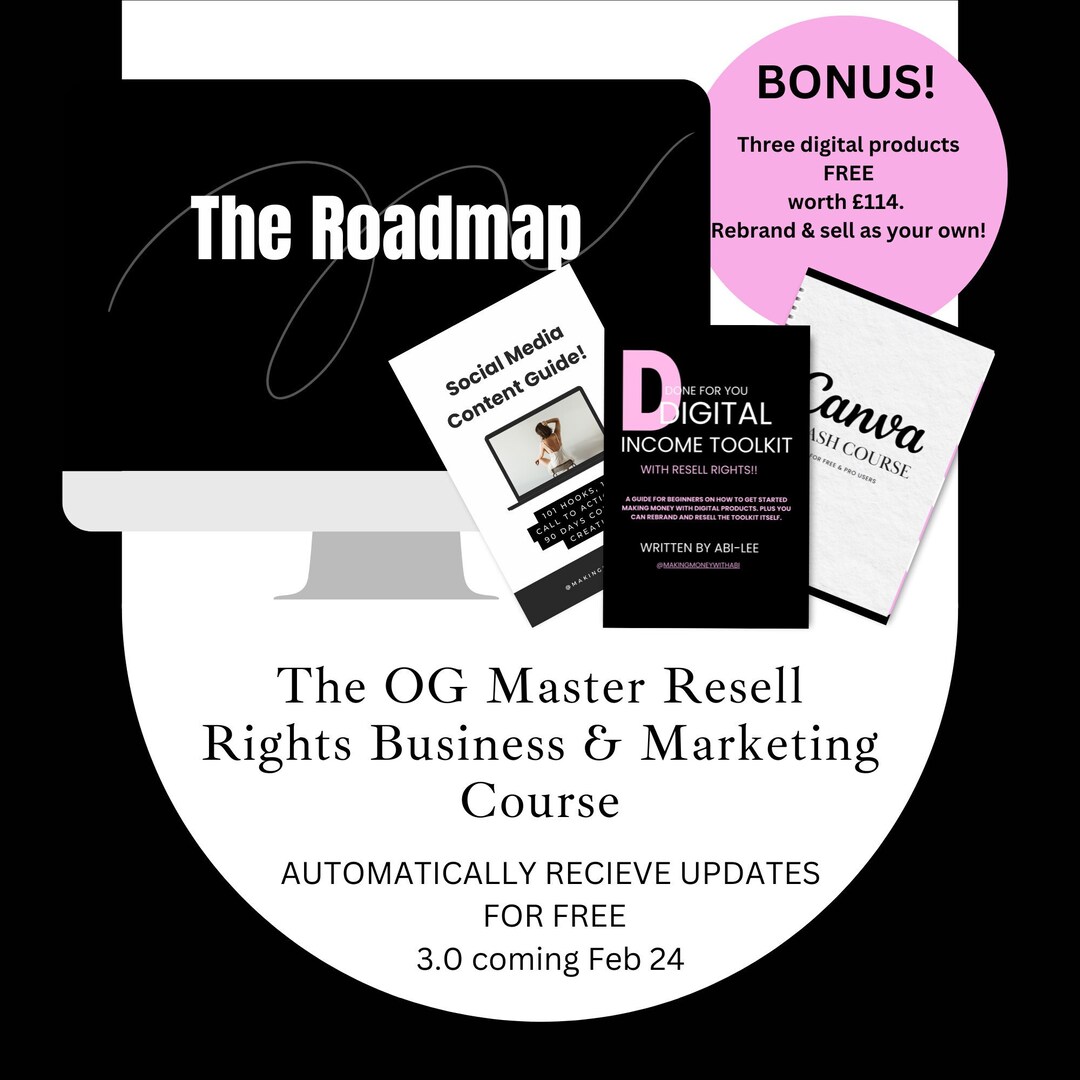 The Roadmap 3.0 Course | Master Resell Rights | Business Marketing ...