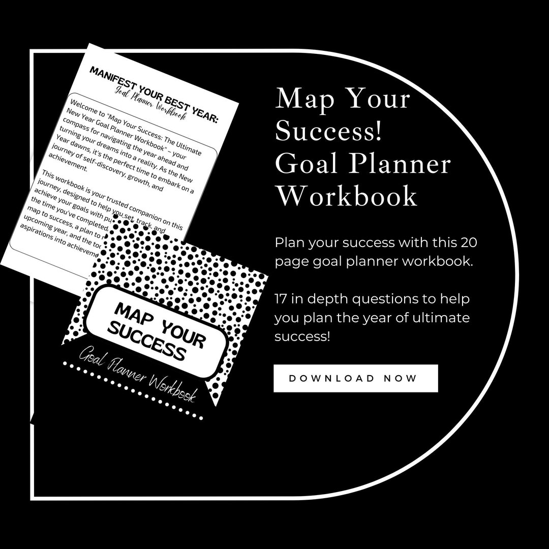 Map Your Success Workbook | Goal Planner | Business Goals | Set, Track ...