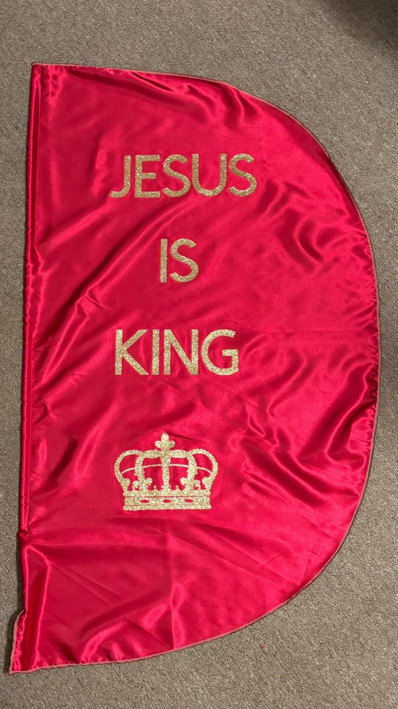 Worship Flags| Jesus is King/jesús Es Rey Dual Language | Liturgical ...