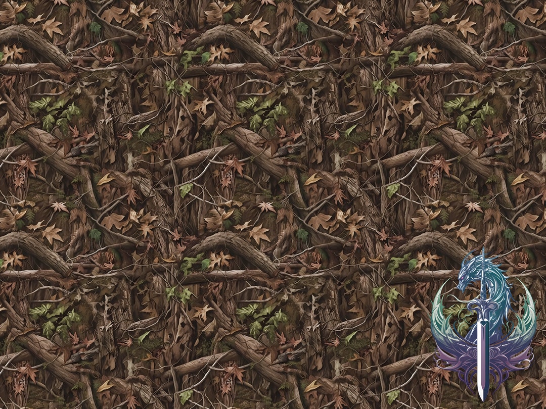 Woodlands Camo Forest Seamless Pattern Png - Etsy