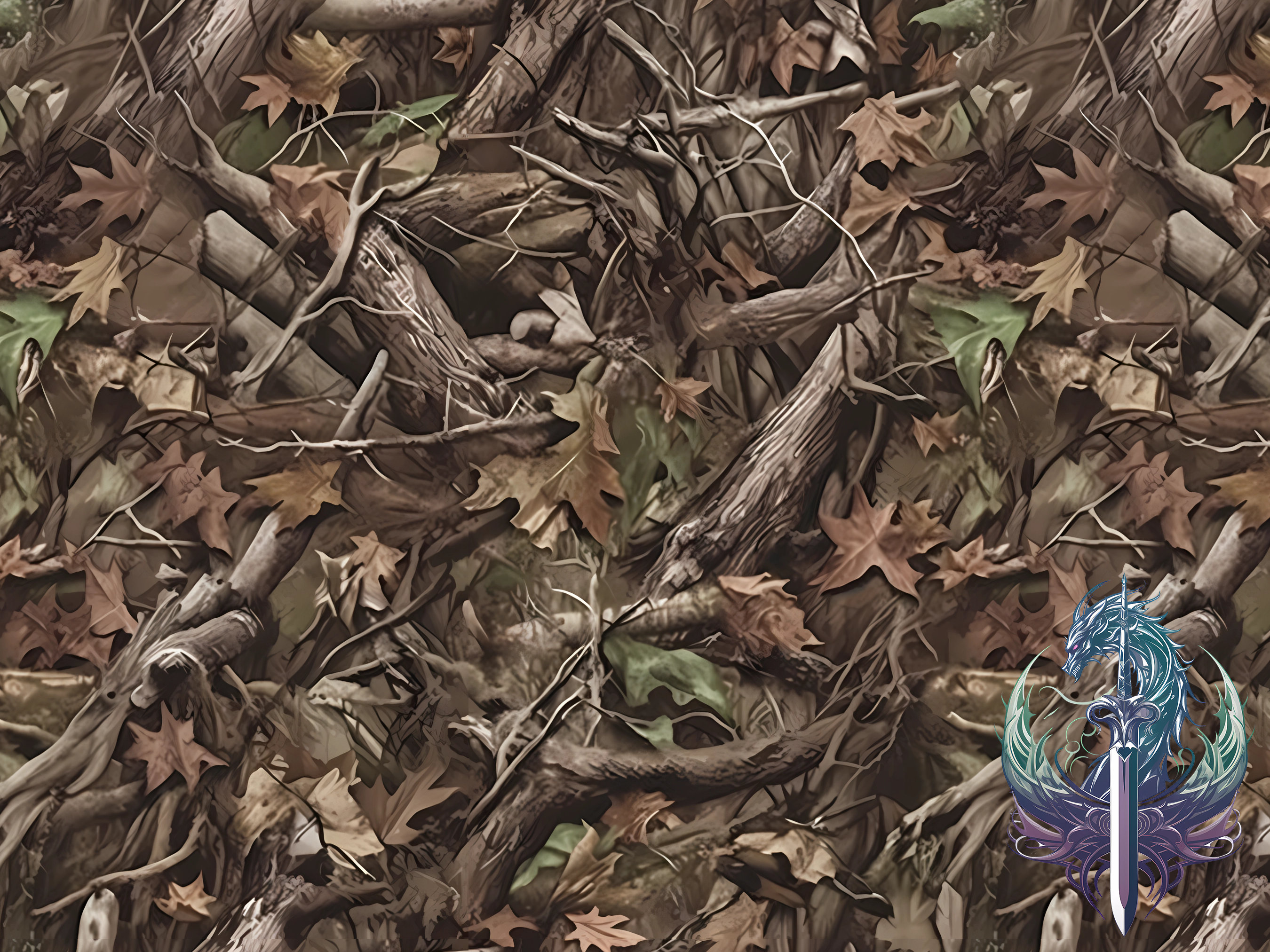 Woodlands Camo Seamless Pattern Png - Etsy