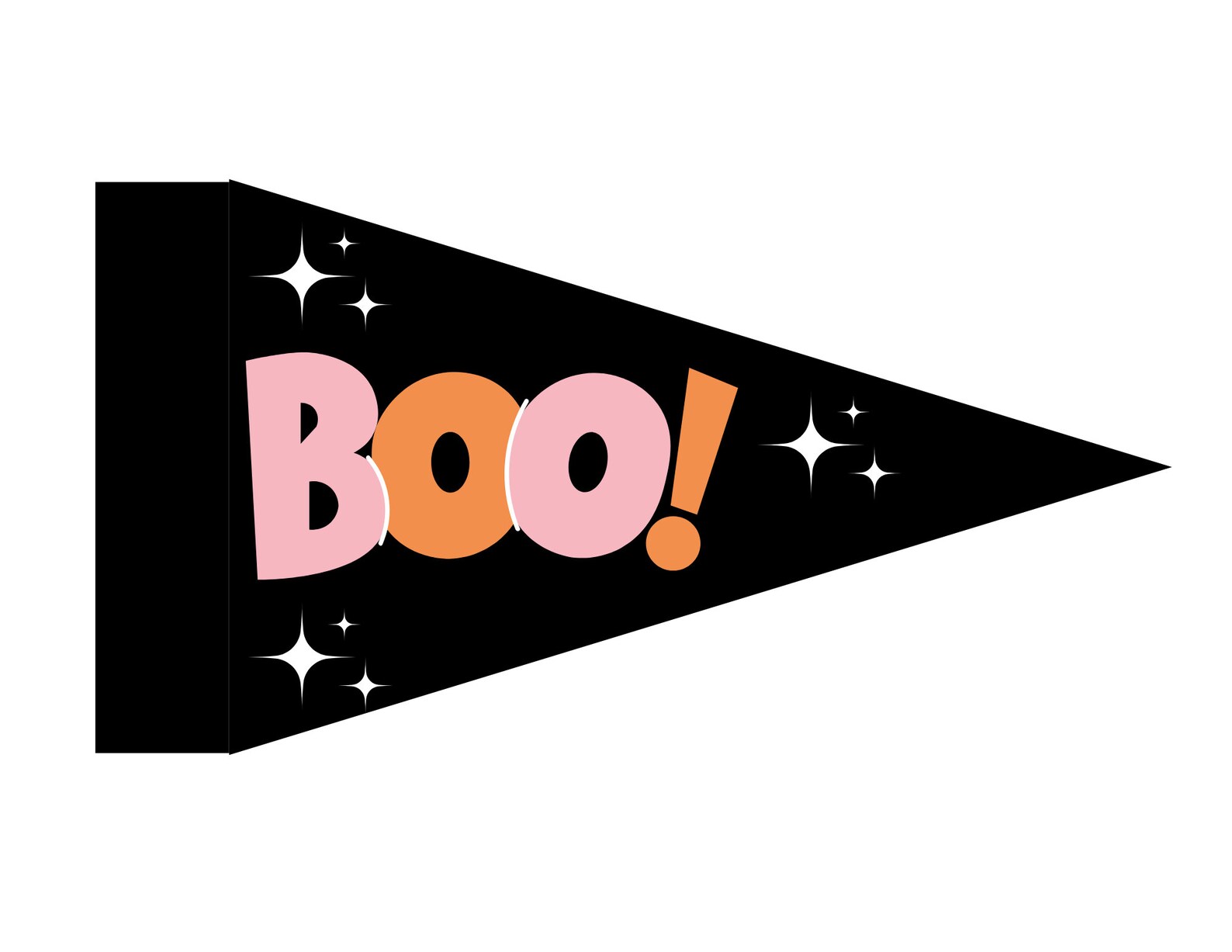 Halloween Pennant Flag/boo Flag/halloween Flag - Etsy