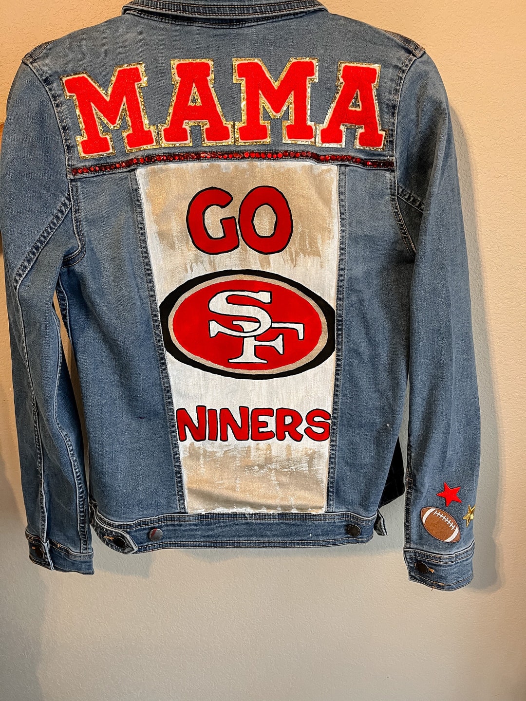 ANY TEAM- Custom Painted Football Jackets - Etsy