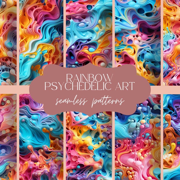 Psychedelic Rainbow - Etsy