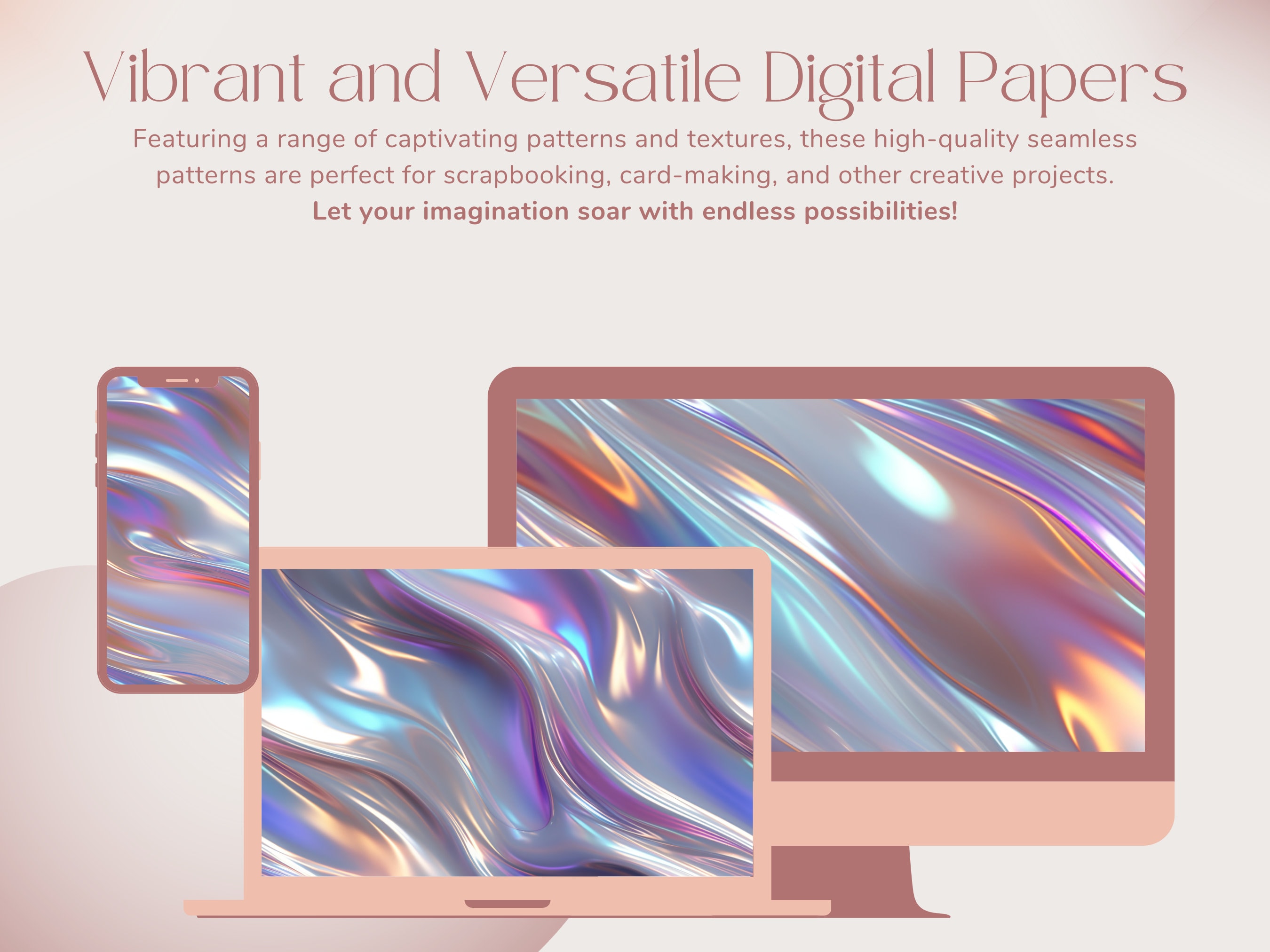 13 Holographic Mother of Pearl Texture | Silver Seamless Pattern ...