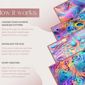 12 Rainbow Psychedelic Seamless Pattern | Colorful Waves Texture ...