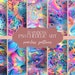 12 Rainbow Psychedelic Seamless Pattern | Colorful Waves Texture ...