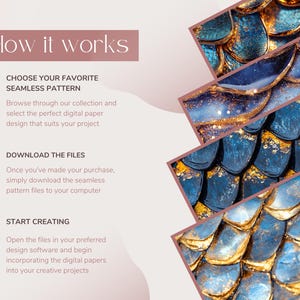 14 Gold Gark Blue Lizard Scales Texture | Seamless Reptile Pattern ...