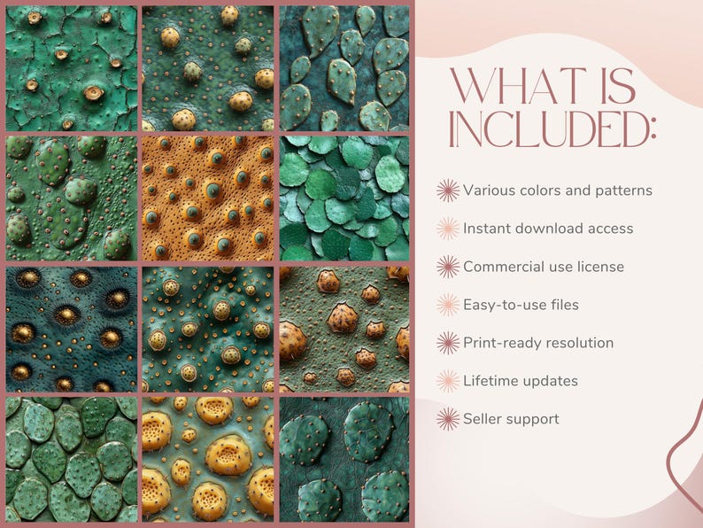 12 Sustainable Cactus Leather Texture | Eco-friendly Fashion Seamless ...
