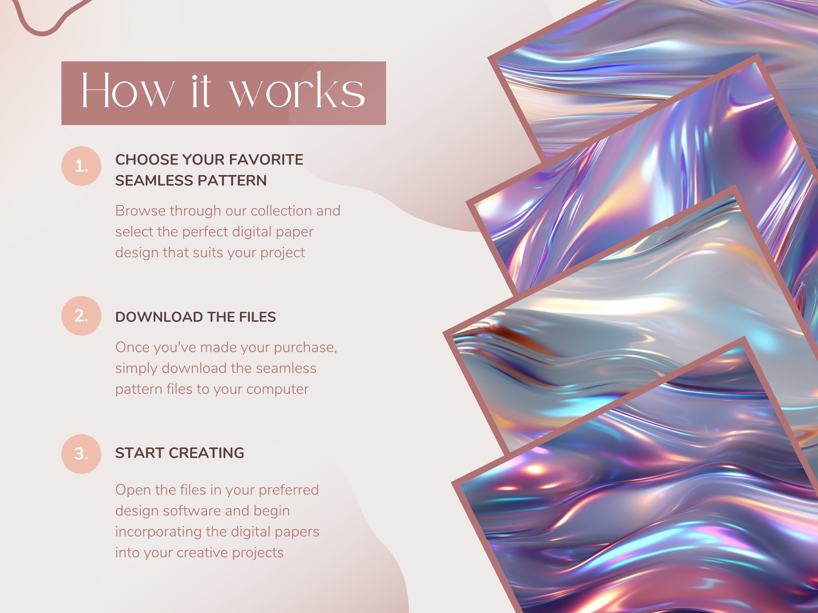 13 Holographic Mother of Pearl Texture | Silver Seamless Pattern ...