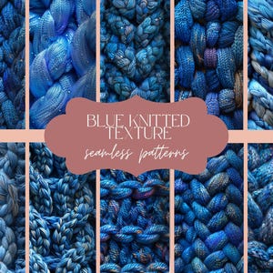 14 Blue Knitted Texture | Seamless Wool Pattern | Sweater Print ...