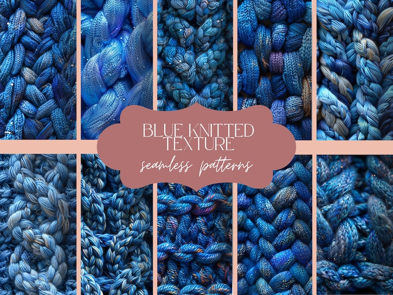 14 Blue Knitted Texture | Seamless Wool Pattern | Sweater Print ...