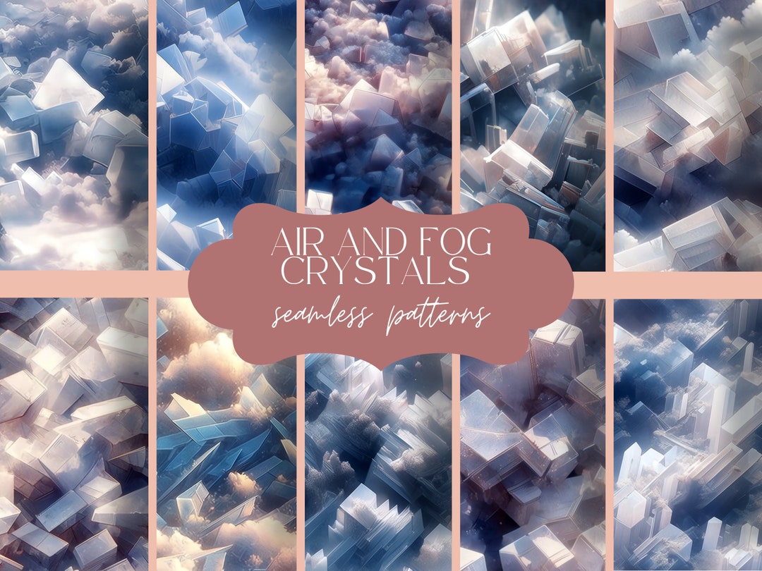 13 Air Fog Crystal Pattern | Seamless Gemstone Texture | Quartz Gem ...