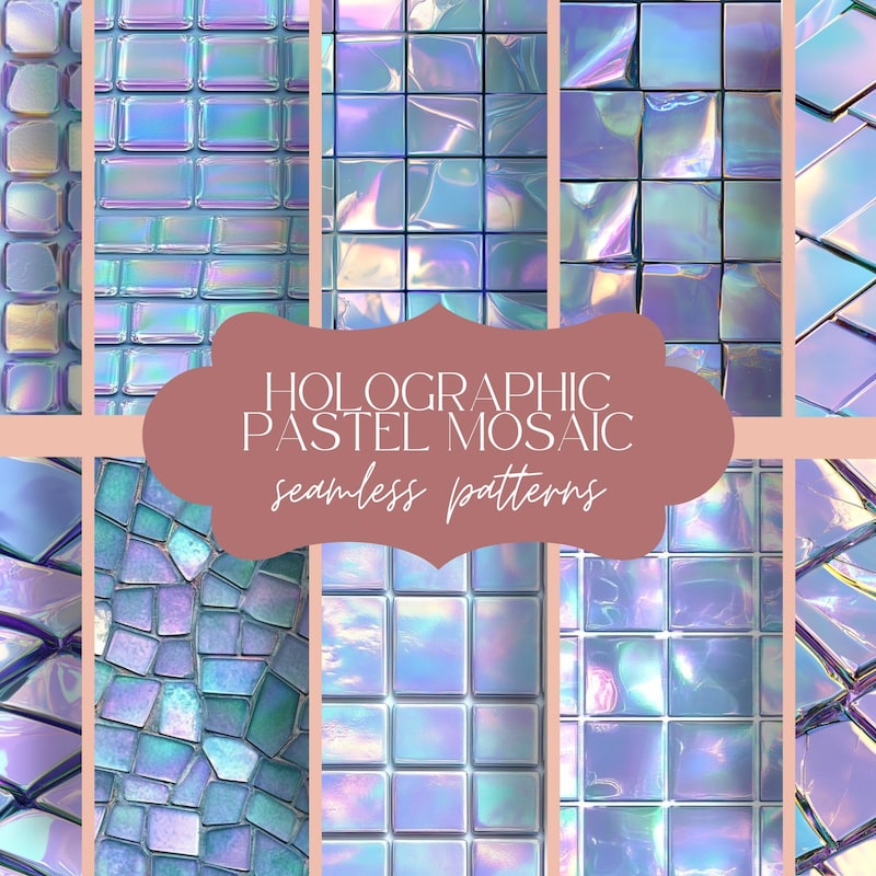 Iridescent Tiles - Etsy