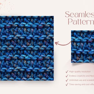14 Blue Knitted Texture | Seamless Wool Pattern | Sweater Print ...