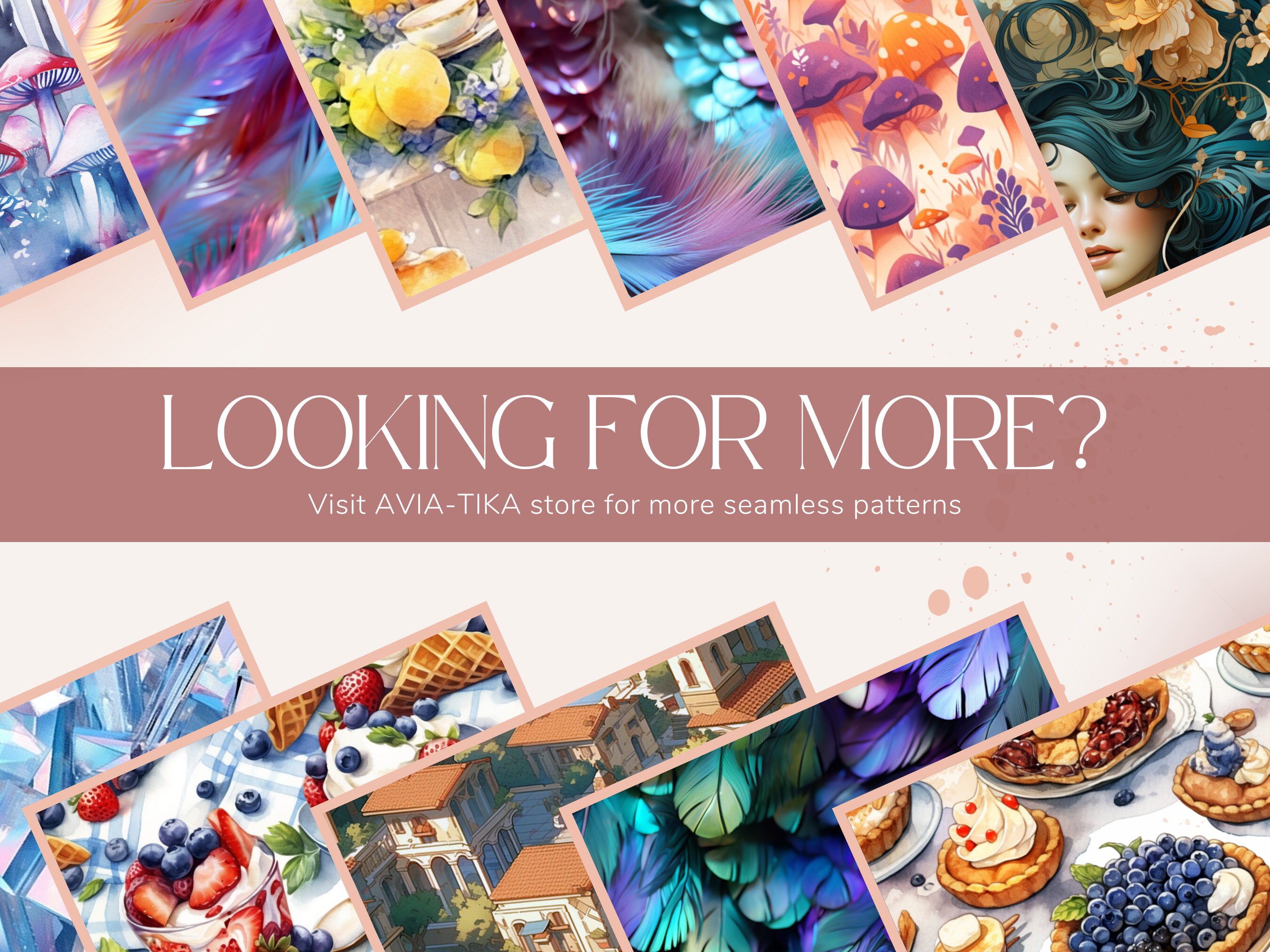 12 Celestial Nebula Seamless Pattern | Cosmic Starry Sky Texture ...