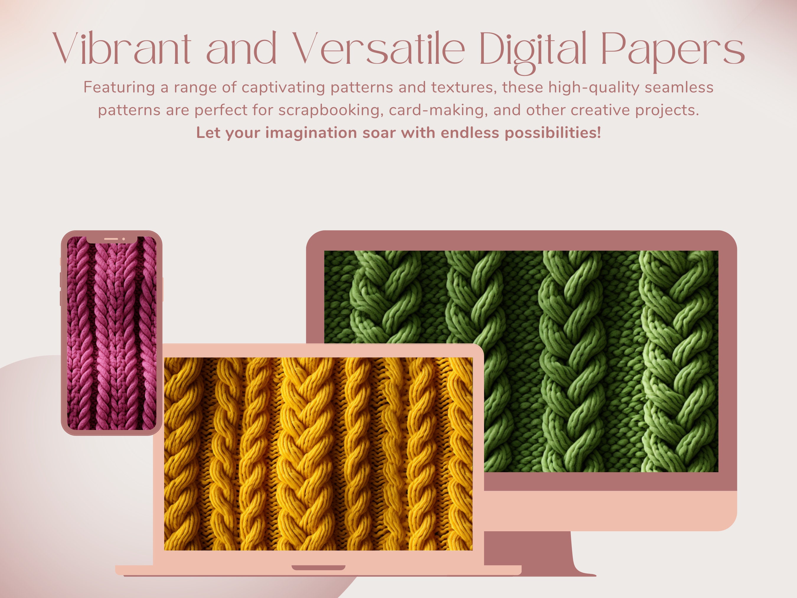 12 Knitted Rainbow Texture | Seamless Wool Pattern | Sweater Print ...