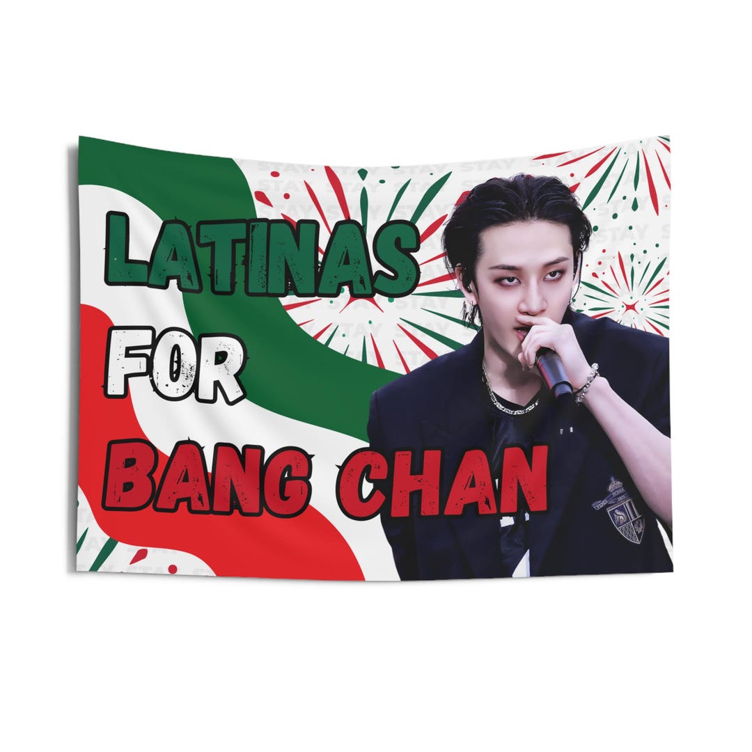 Bang Chan Visuals Latina Mexico Flag, Stray Kids Concert Banner, SKZ ...