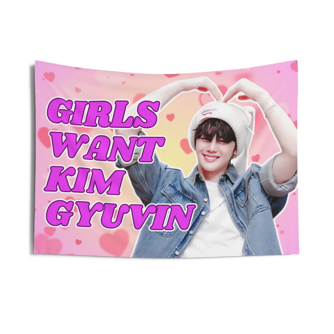 Zerobaseone Gyuvin Cute Pose Girls Want Concert Banner, Zerobaseone ...