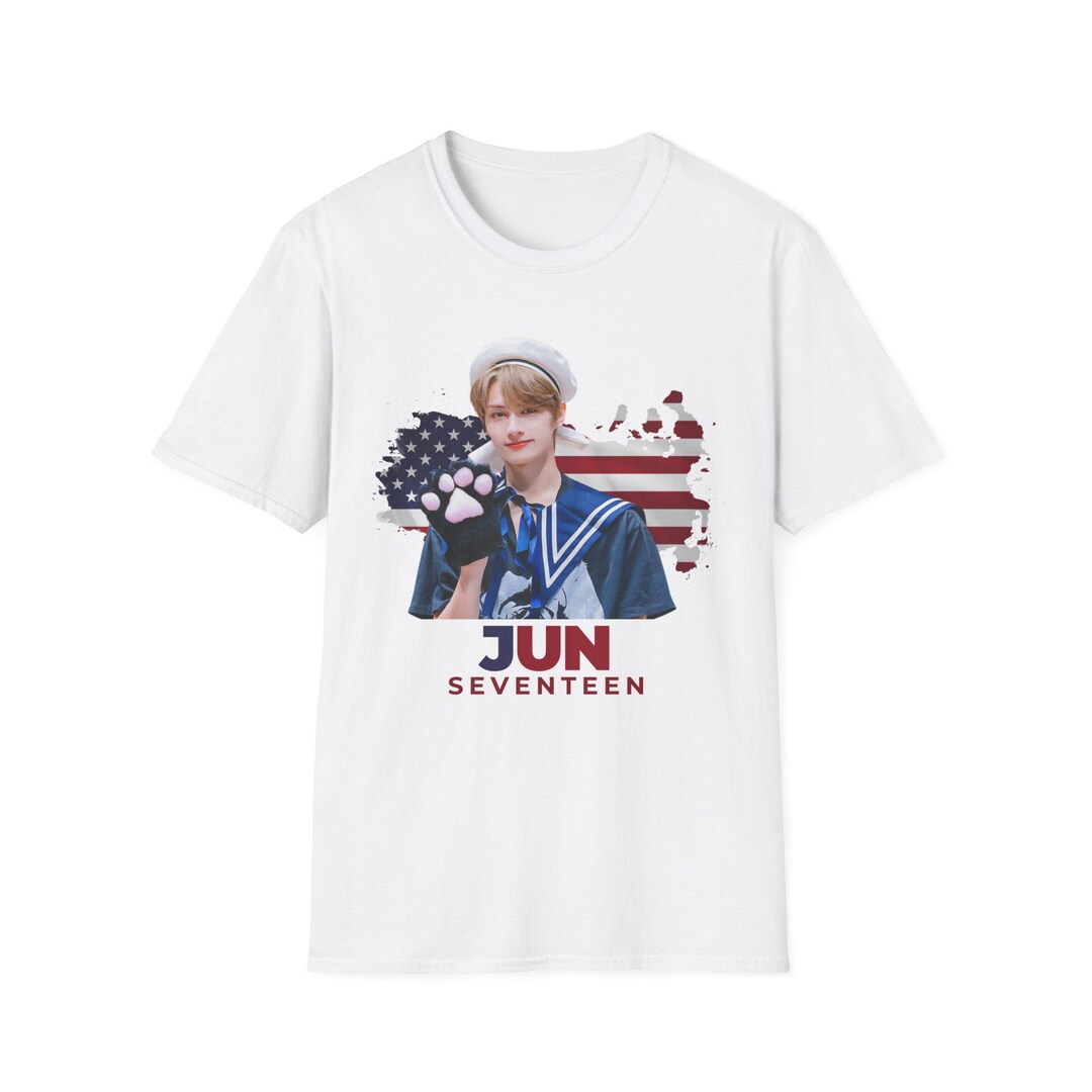 SVT Jun Adorable Costume American Flag Shirt, SVT Jun American Shirt ...