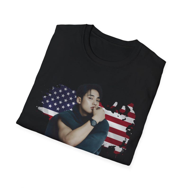 SVT Mingyu Photoshoot American Flag Shirt, Mingyu American Shirt ...