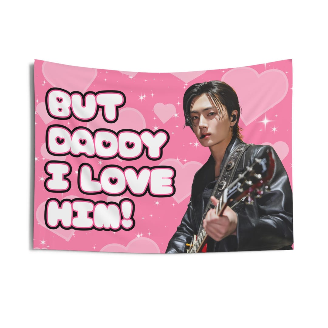 Enha Jay Rockstar but Daddy I Love Him Concert Banner, Enha Kpop Flag ...